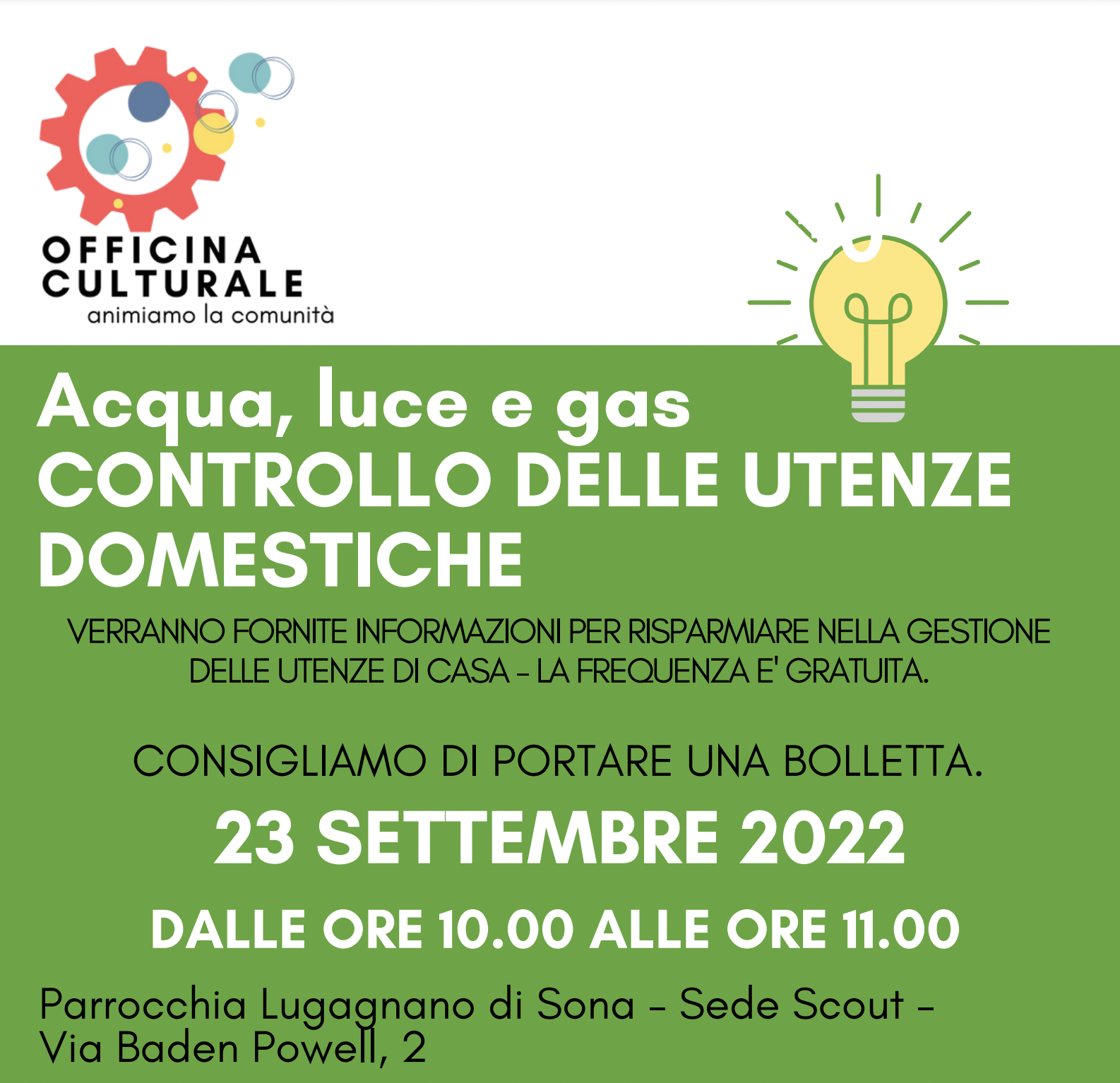 Acqua, luce e gas: il controllo delle utenze domestiche. Incontro a ...